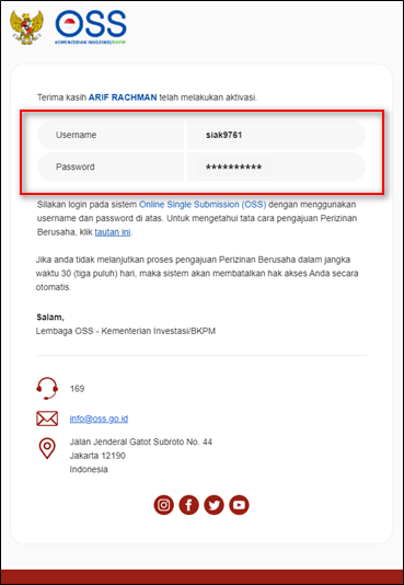 OSS RBA - Business Licensing Development