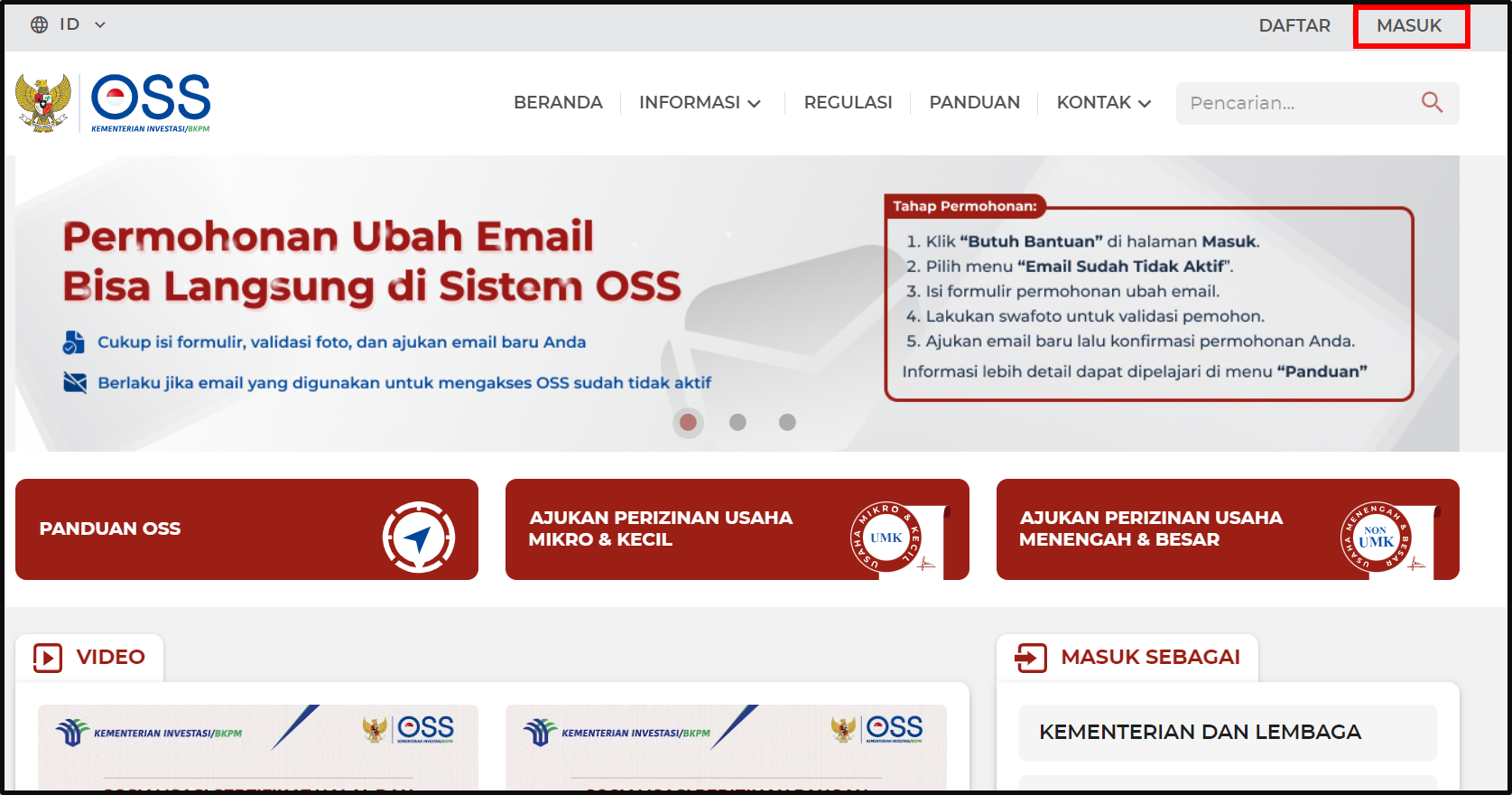 OSS RBA - Perizinan Berusaha BUMDES/BUMDESMA