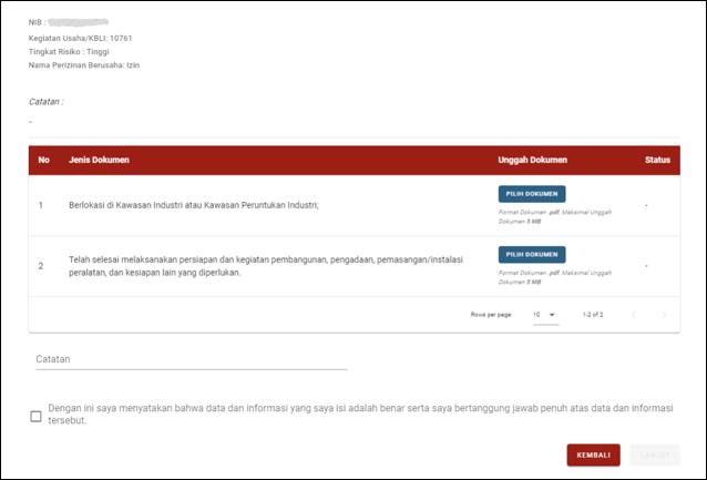 OSS RBA - Business Licensing Development