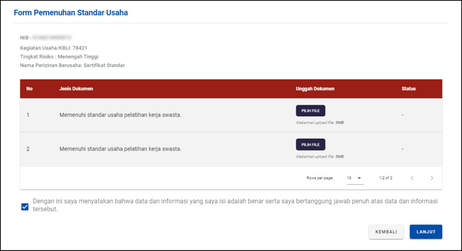 OSS RBA - Business Licensing Development