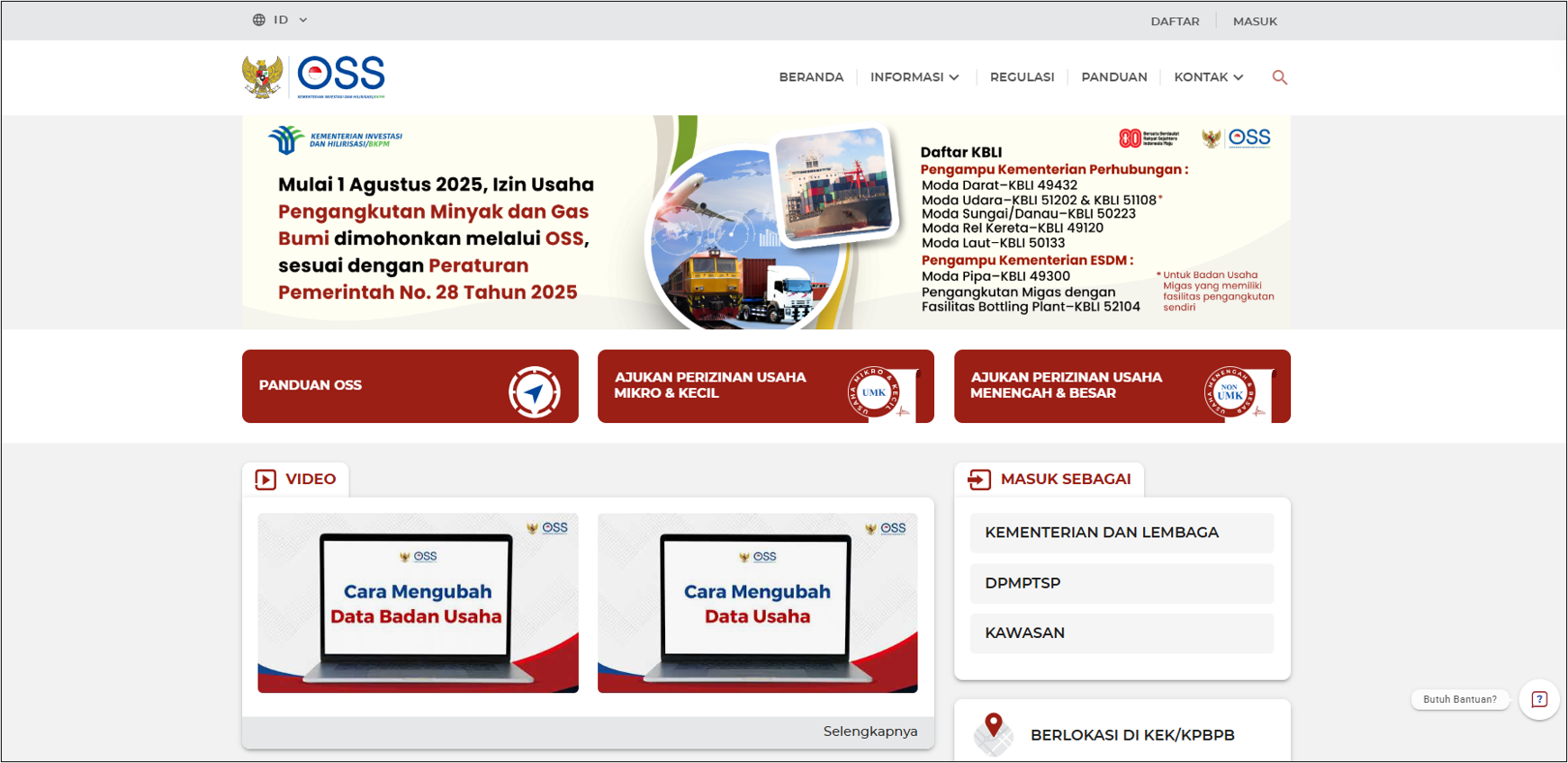 OSS RBA - Pengembangan Perizinan Berusaha