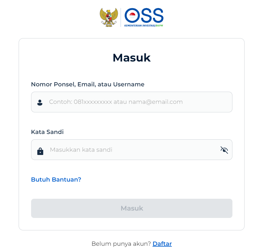 OSS RBA - Perubahan Perizinan Berusaha - Data Pelaku Usaha (Badan Usaha)