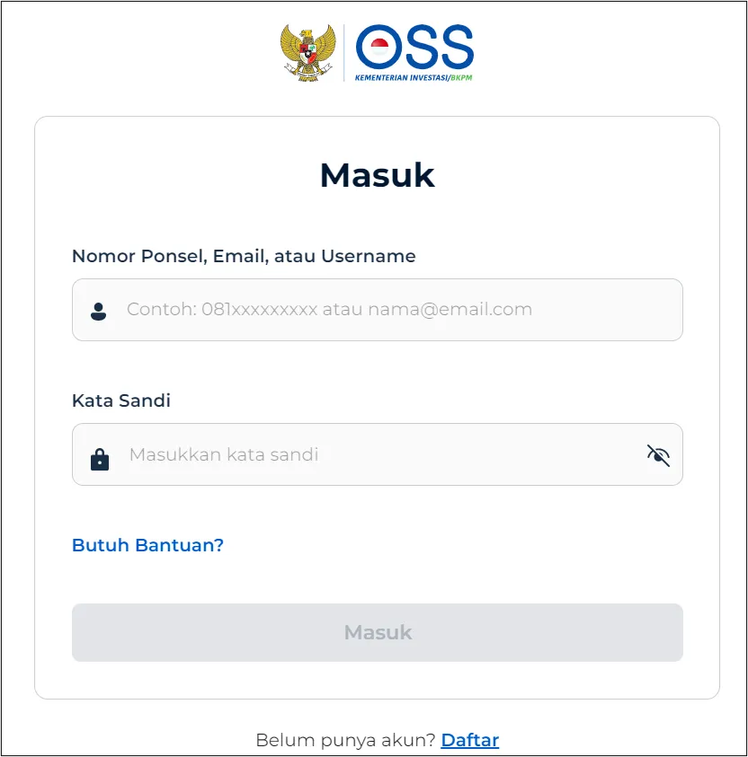 OSS RBA - Pencarian Data Profil Pelaku Usaha Melalui OSS RBA (OPD)