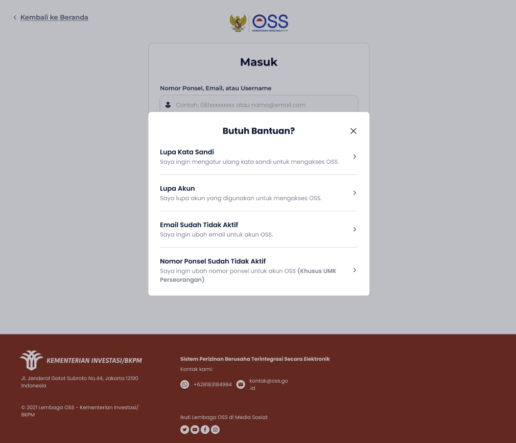 OSS RBA - Forgotten Account Guide