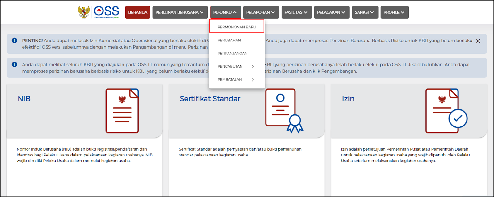 OSS RBA - Perizinan Berusaha Untuk Menunjang Kegiatan Usaha (PB-UMKU ...
